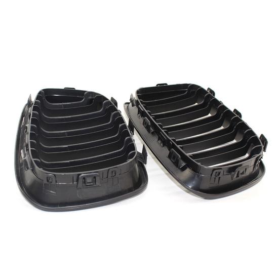 1Pair Matte Black Front Kidney Grilles 51137239022 51137239021 ...