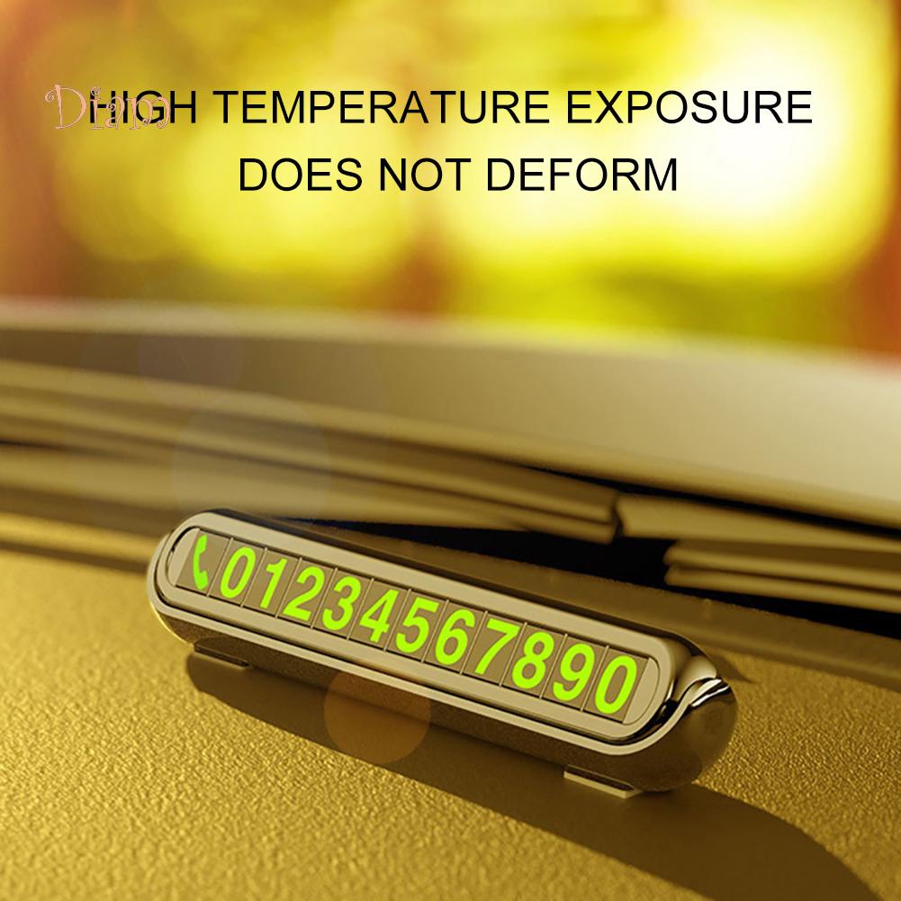 NO.ESC Aromatherapy Car Temporary Stop Parking Card Luminous Phone ...