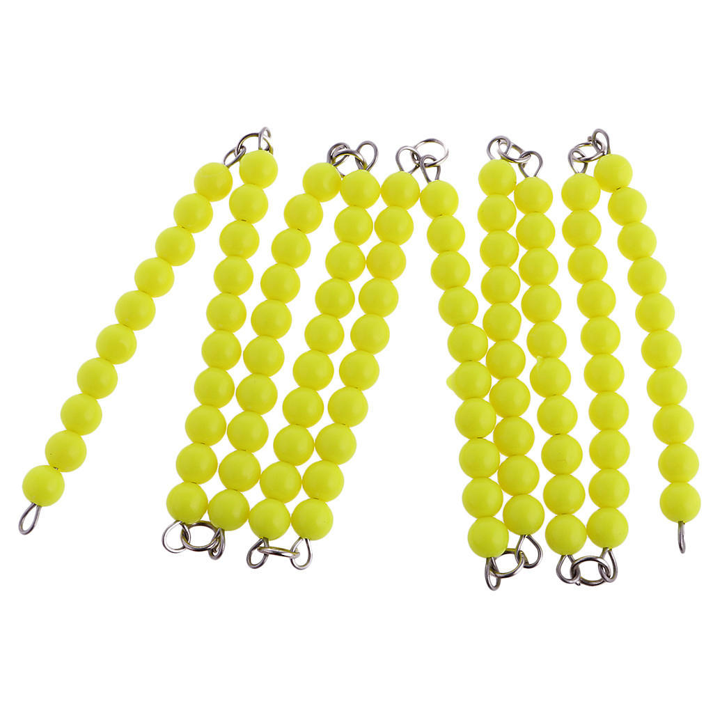 Montessori Maths Material 1 Set Ten Beads Chain Kids Math Learning Toy ...