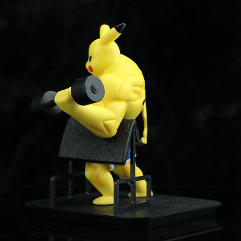 Pokemon GK Fitness Muscle Pikachu Figürü Kas Süsleri Çocuklar için ...