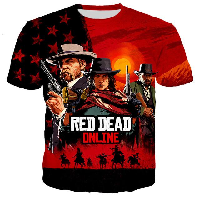 Game Red Dead Redemption 3d Printed T -Shirt Men /Women New Summer ...