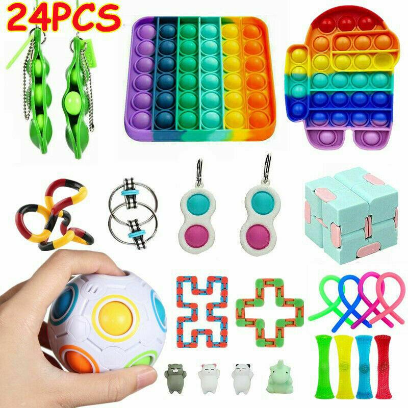 Buy 24PCS Cheap Fidget Toys Anti Stress Set Strings Relief Pack Gift ...