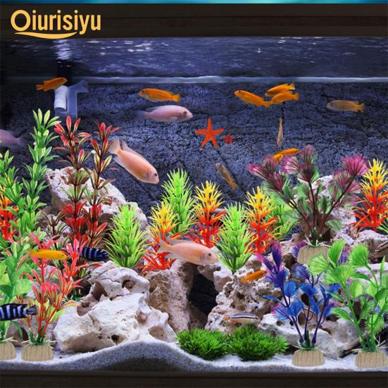 Buy 25Pcs/Set Fish Tank Ornament Vivid Landscaping Decoration Plastic ...
