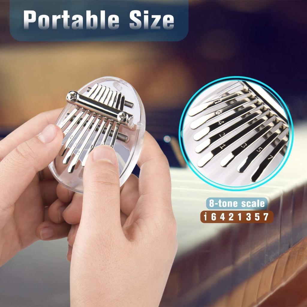 Buy 8 Keys Crystal Acrylic Thumb Piano Marimbas Finger Piano African ...