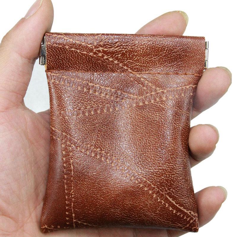 Buy 1PC Coin Pouch Money Bag PU Leather Mini Small Wallet Coin Purse ...