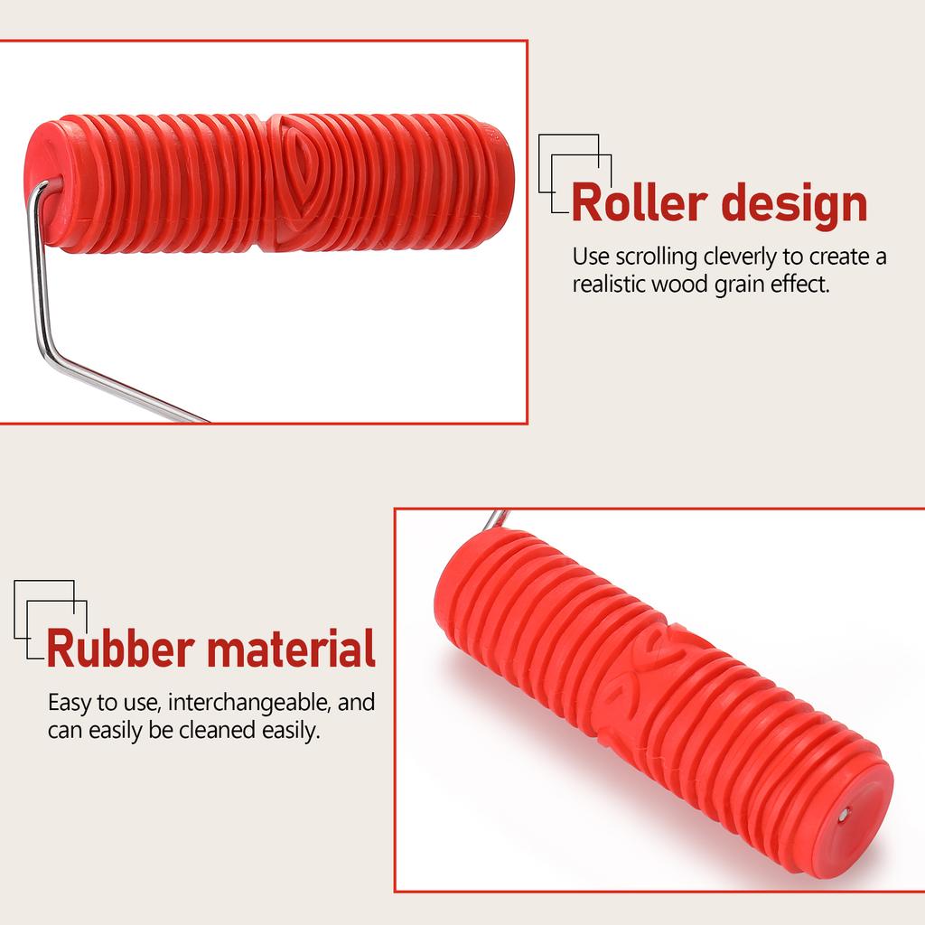 Satın alın 7 İnç Kauçuk Boya Silindir Kabartmalı Doku Desen Duvar Boya ...