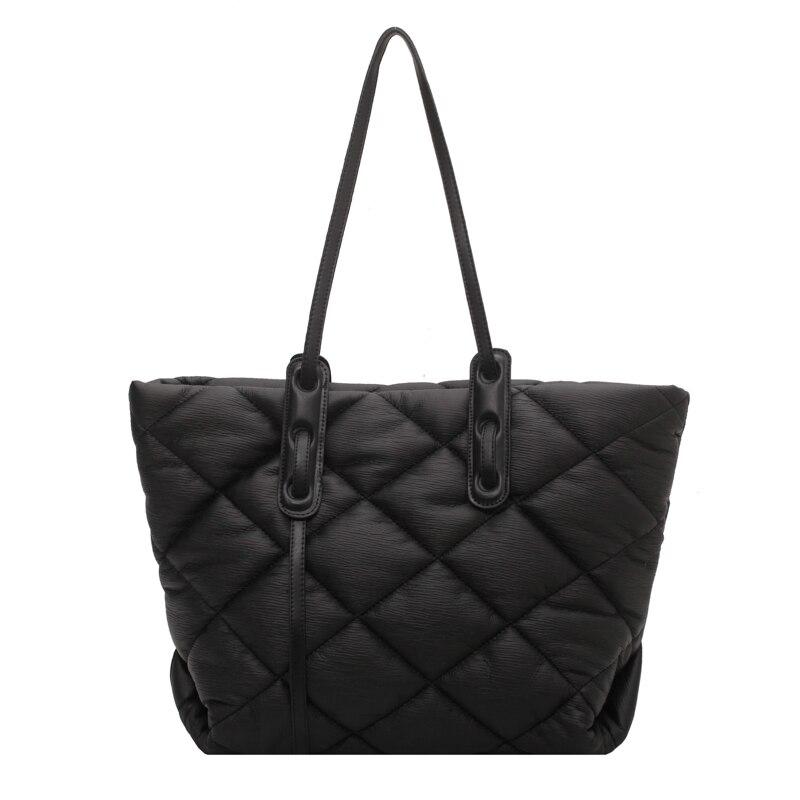 Buy Casual Pu Leather Shoulder Bag Designer Padded Women Big Handbag ...