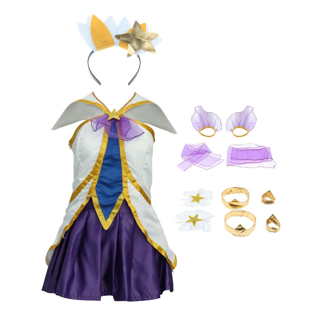 LOL Yıldız Büyülü Kız Janna Fırtına'nın Fury Cosplay Kostüm Kıyafeti ...