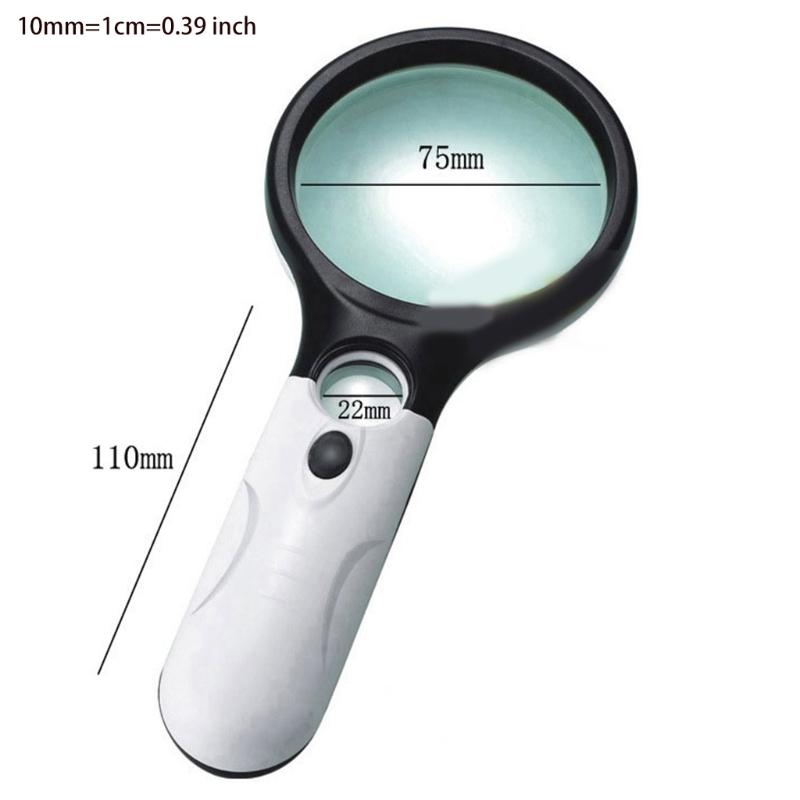 Cheap Magnifying Glass with Light Illuminated Magnifier with 3x 45x ...