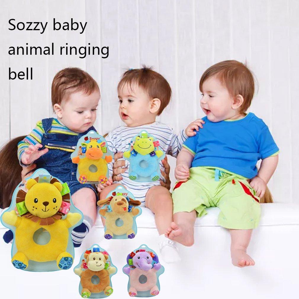 Buy Baby Animal Rattle Round Handbell Cartoon Animal Cute Newborn ...