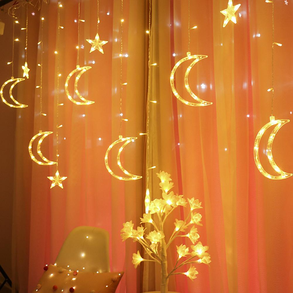 Buy LED Moon Star Fairy Light Strings Romantic Night Lamp Wedding Home ...