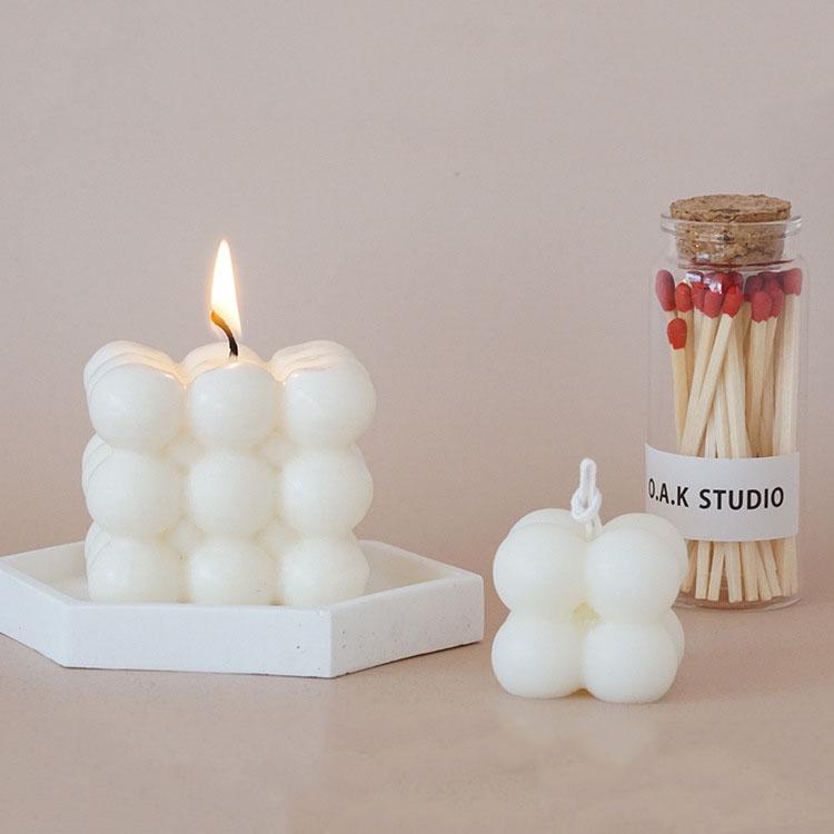 Buy 100% Handmade Soy Beeswax Candle Natural Pure White No Smoke Candle ...