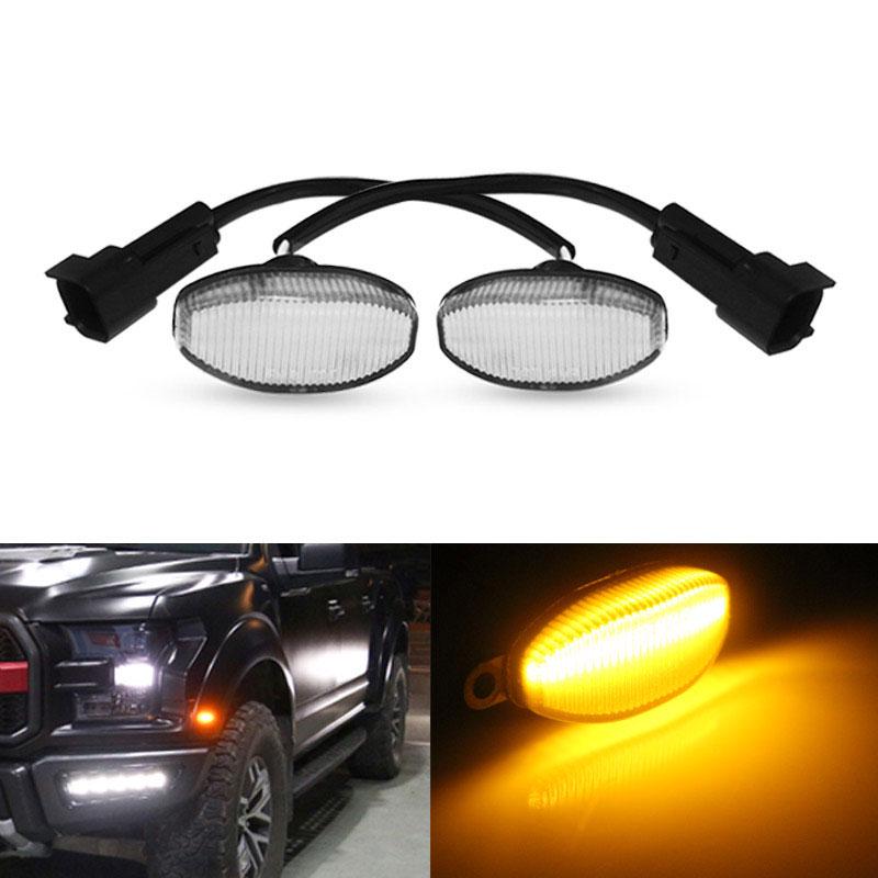 Buy LED Front Side Marker Light For Ford Raptor Powered by 12-SMD LED ...
