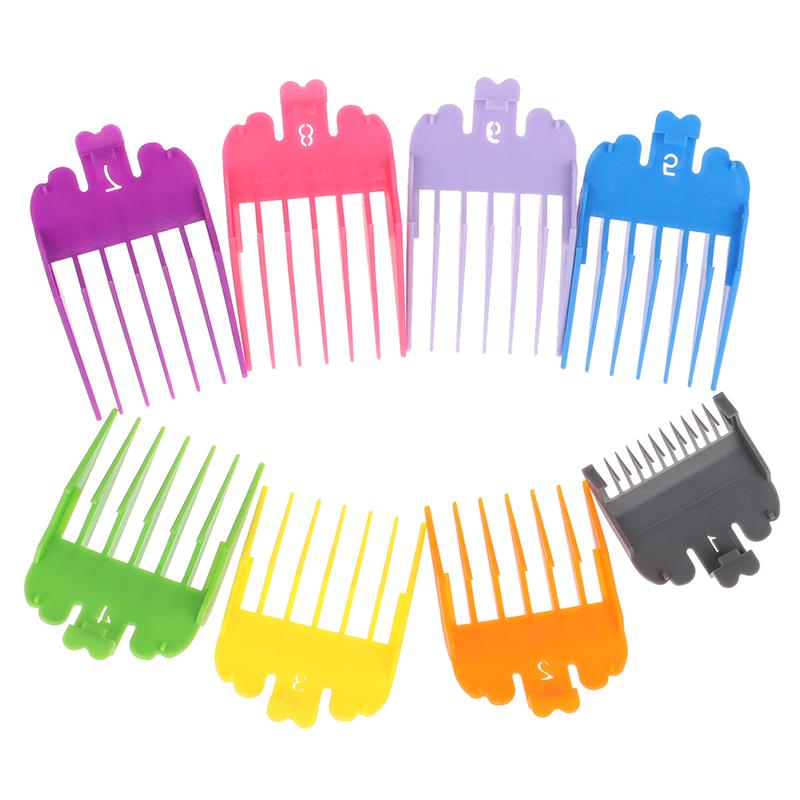 Buy 8Pcs Barber Shop Styling Comb Sets Clipper Hair Limit Comb Trimmer ...