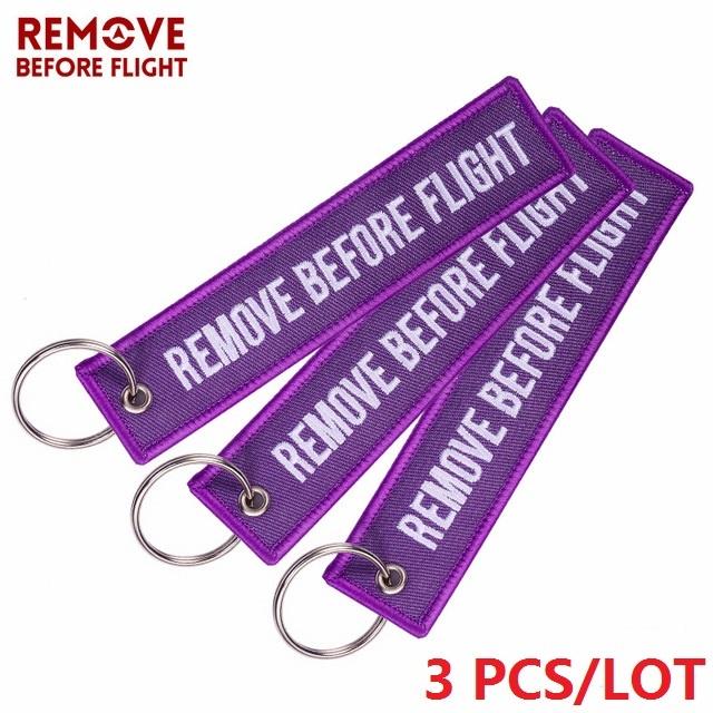 Buy Remove Before Flight Key Fobs Chains Jewelry OEM Key Chains Red ...