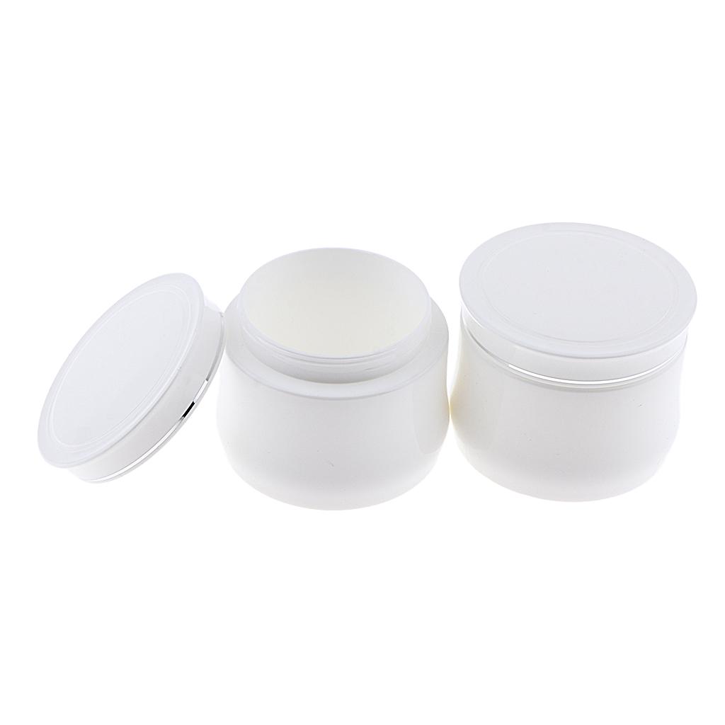 Buy 2pcs Empty Bottle Cosmetic Jars Box for Makeup Face Cream Essential ...