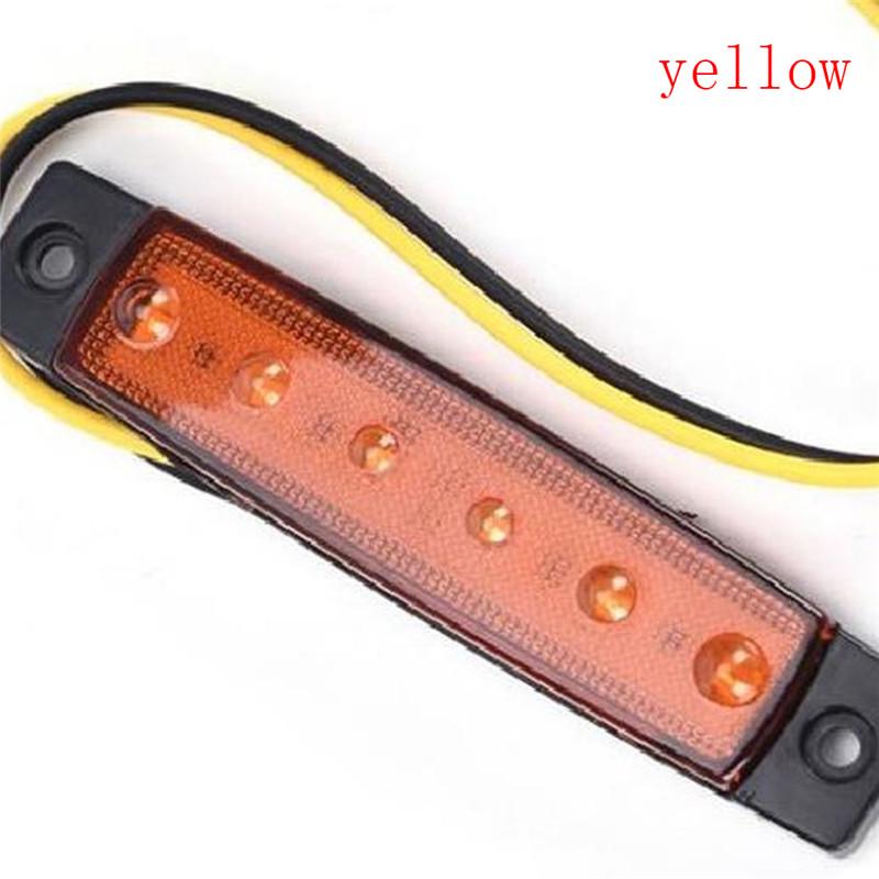 Buy 1Pc Dc 24V 6 Led Car Side Marker Indicators Lights Truck Trailer ...