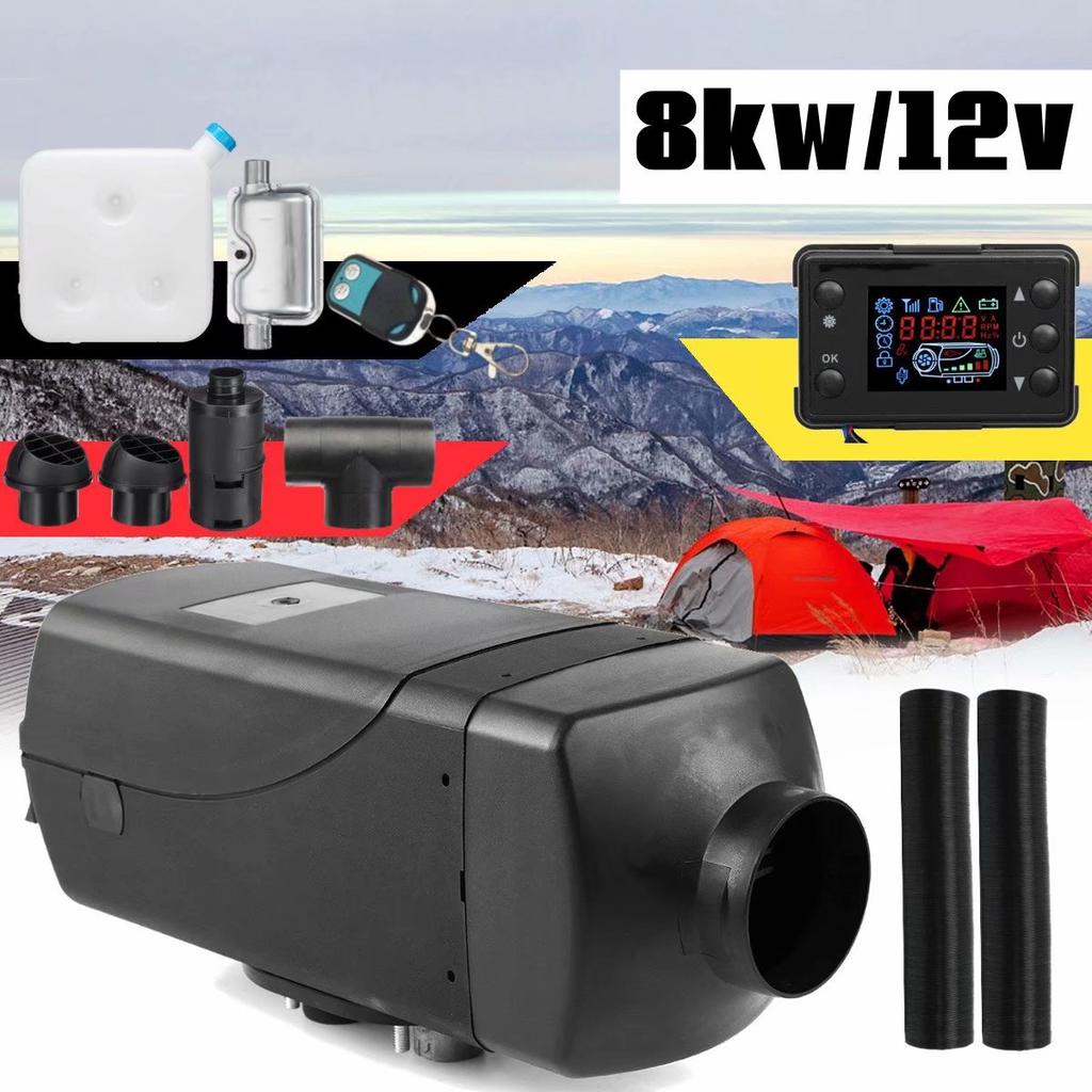 Buy 8KW 12V Air Parking Heater Kit Free LCD Control RC Silencer Tipe ...