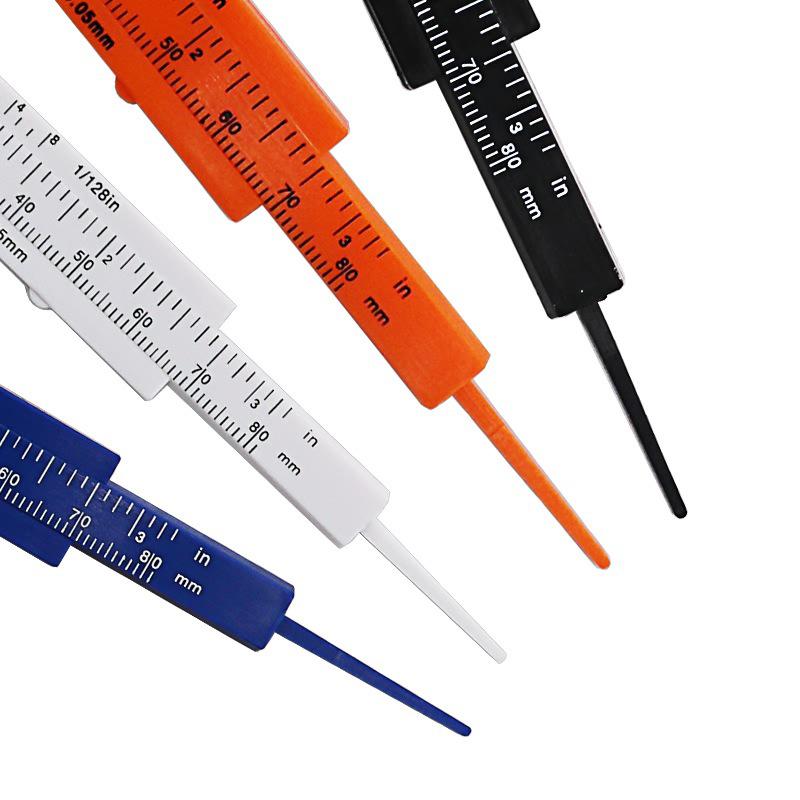 Buy Creative Micrometer Vernier Calipers Mini Plastic 80mm Ruler ...