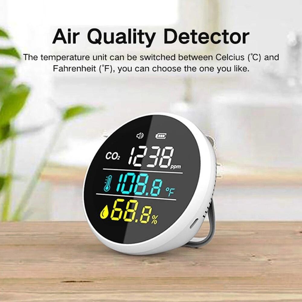 3 in1 CO2 Meter Digital Temperature Humidity Sensor uygun fiyatlı satın ...
