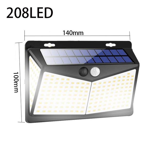 Buy Outdoor Wireless Solar Light with 2 Motion Sensors, 300° Wide-angle ...
