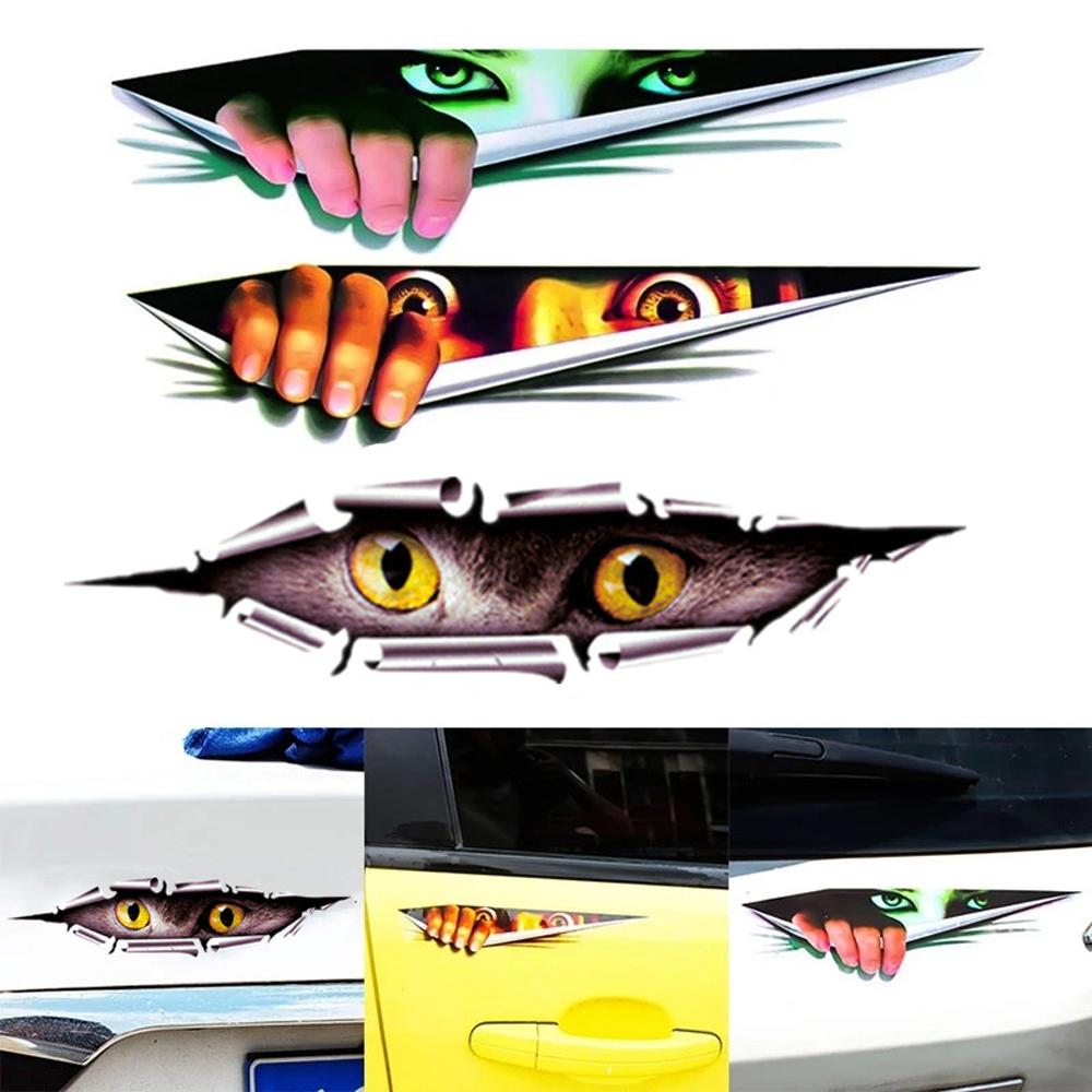 Buy Car Styling Peeking Rear Window Car Mirror Car Hoods Funny Car ...