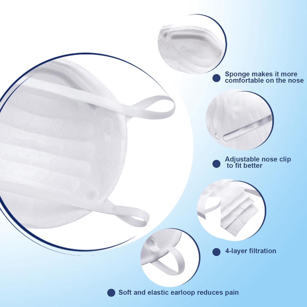 Buy 10PCS NL99 Face Mask 4 Layers Disposable Protective Mask 99% Filtration Effeciency KN99 FFP3 ...