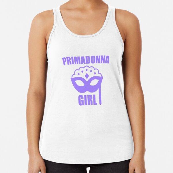 Buy Prima Donna Girl Opera Singer Mask Printed White Women'S Sport Tank ...