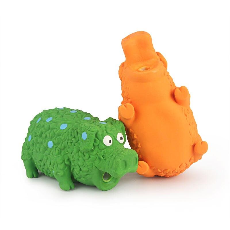 Buy Latex Pig Sound Dog Toy Animal Green Orange Pig Pet Squeak Toy at ...