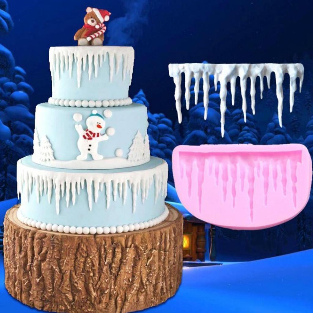 Satın alın 3D Icicles Silicone Cake Fondant Mold | Joom