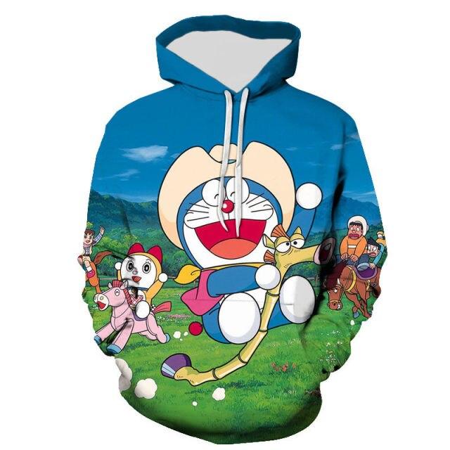 Kjøp New Doraemon Fashion Hoodies Cool Men Women Children Sweatshirts ...
