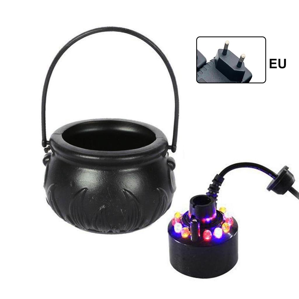 Halloween Fog Machine Witch Pot Smoke Maker with LED Color Changing ...