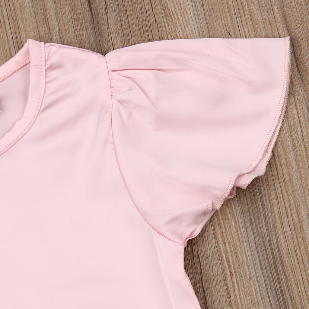 Buy Newest Hot Toddler Kids Baby Girl Summer Ruffle Tops Pants Leggings ...