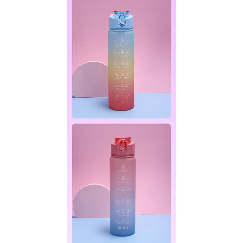 Satın alın Fitness Gradient Color Plastic Cups Outdoor Frosted Cups-B ...