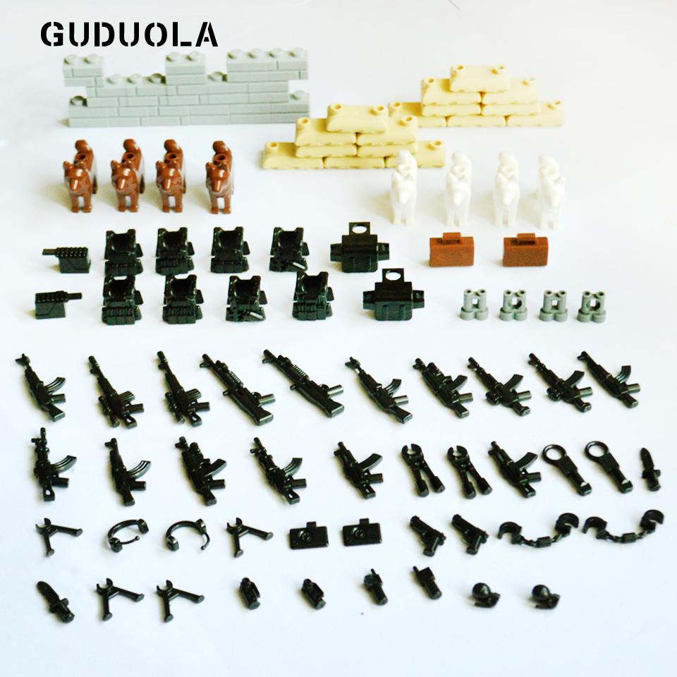 Buy 96pcs /Lot Weapon Pack Building Blocks Brick Diy Toys Solider ...