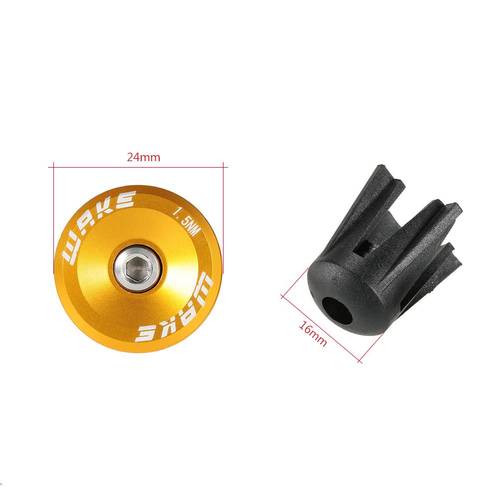 1 Pair Bicycle Bike Aluminum Handlebar Grip End Plug Handle Bar End ...