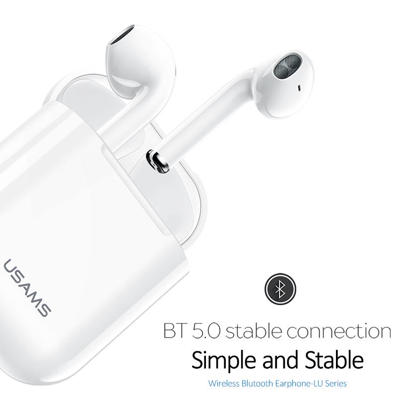 Buy USAMS Bluetooth Earphones for iPhone Samsung Xiaomi Earbuds I20 TWS ...