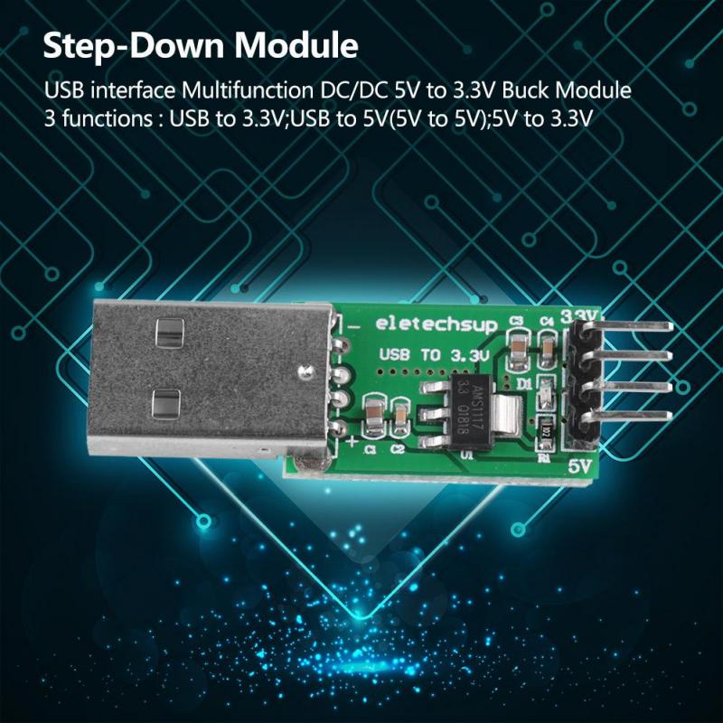Buy CE009 USB Power Supply Module 5V To 3.3V DC-DC Step-Down Buck ...
