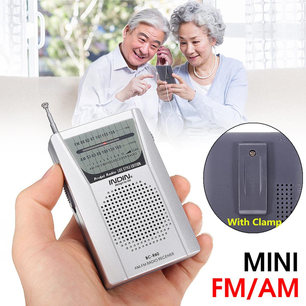 Buy 3.5mm Portable Mini Pocket Radio Player AM/FM Receiver Antenna ...