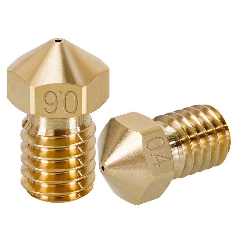 12pcs E3D V5 V6 Nozzle 3D Printer Hotend Nozzle Metal Brass M6 Thread ...
