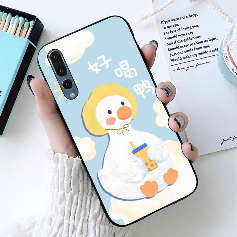 Cheap Cute cartoon duck Phone Case for Huawei P30 40 20 10 8 9 lite pro ...