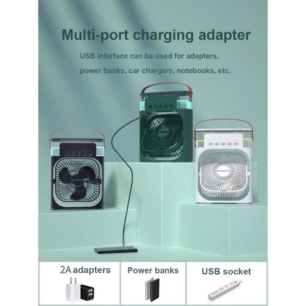 Cheap 3 In 1 Air Humidifier Cooling USB Fan LED Night Light Water Mist ...