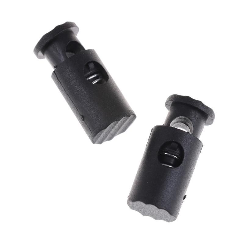 Buy 20Pcs Black Plastic Toggles Stop Drawstring Cord Locks 28*12Mm at ...