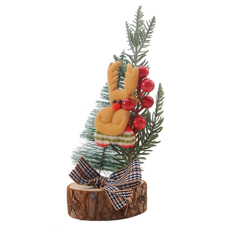 Cheap Christmas Decorative Mini Wooden Christmas Tree Table Decoration ...
