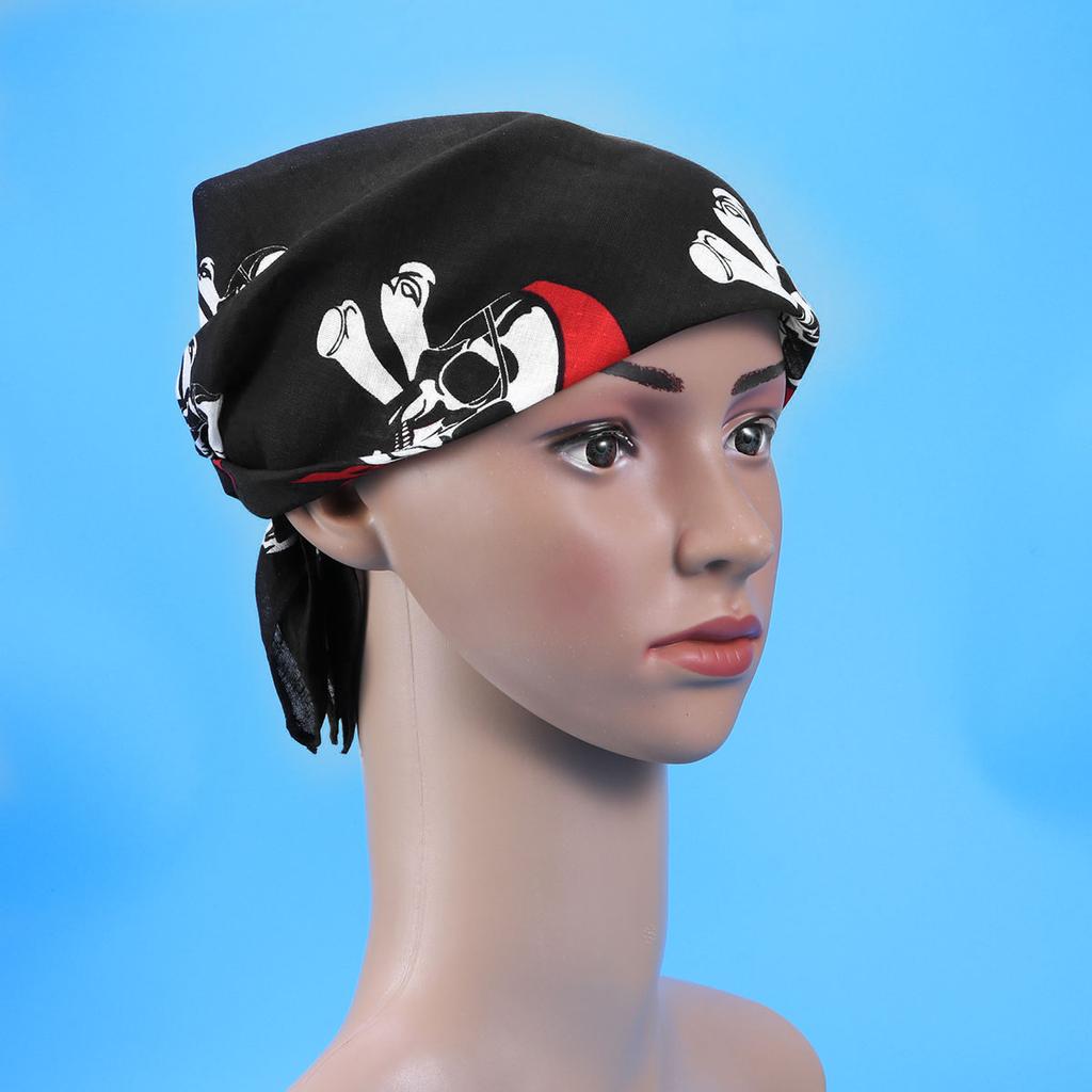 Buy 6pcs Handkerchief Durable Comfortable Pirate Cotton Headcloth ...