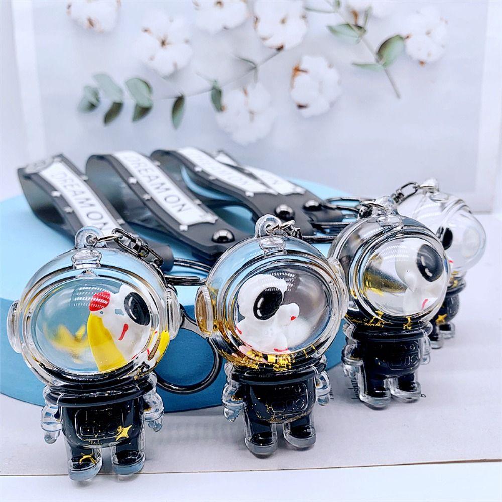 Buy Chain Men Boy Quicksand Keychain Floating Peal Keyring Space ...