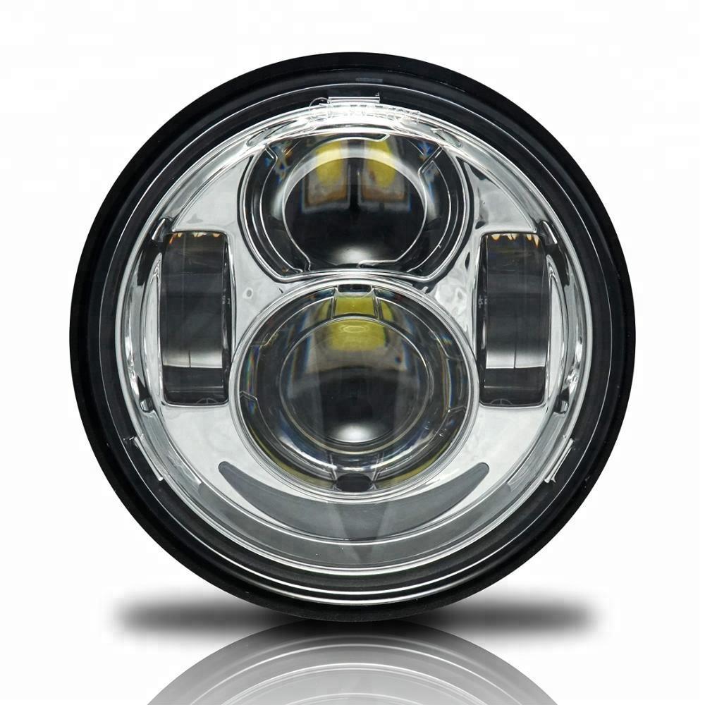 Buy 7" Dual LED Headlights for Harley Dyna Fat Bob Twin headlight For ...