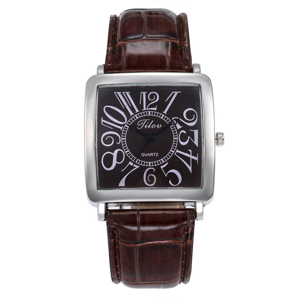 Buy Large Dial Square Men Watches Men's Sports Quartz Clock Man ...