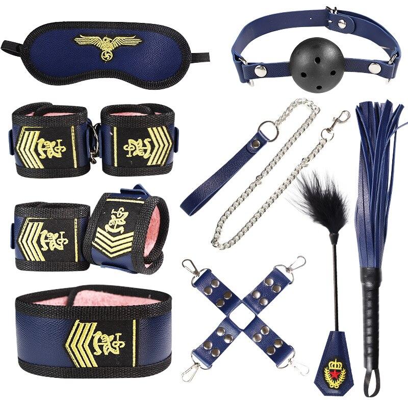 Buy SM Fun Bondage Bondage Suit Sea Police Air Police Nurse Nine-Piece ...