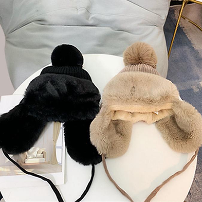 Cheap Children's Winter Outdoor Warm Knitted Hat Plus Velvet Thick ...